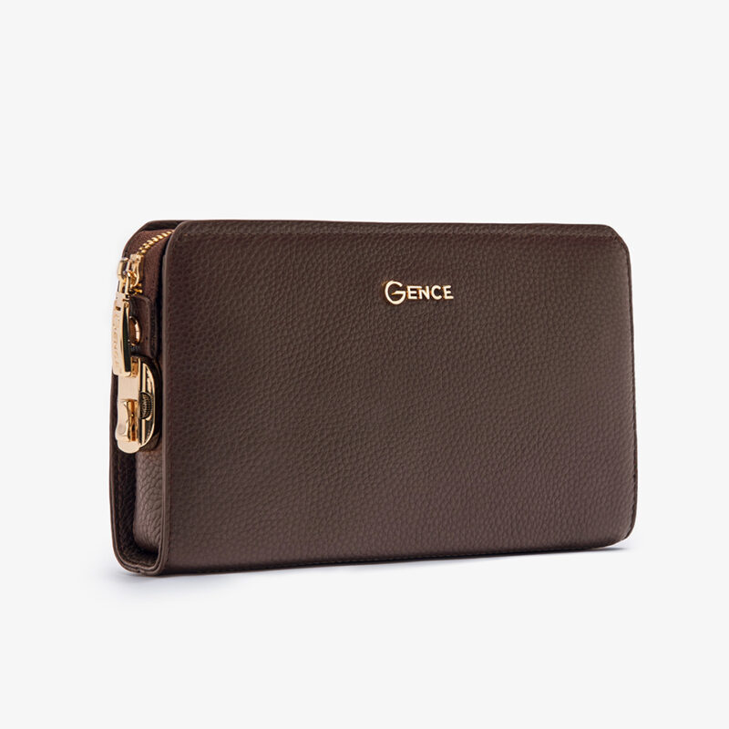 Ví cầm tay nam hàng hiệu, Clutch nam cao cấp da thật Gence